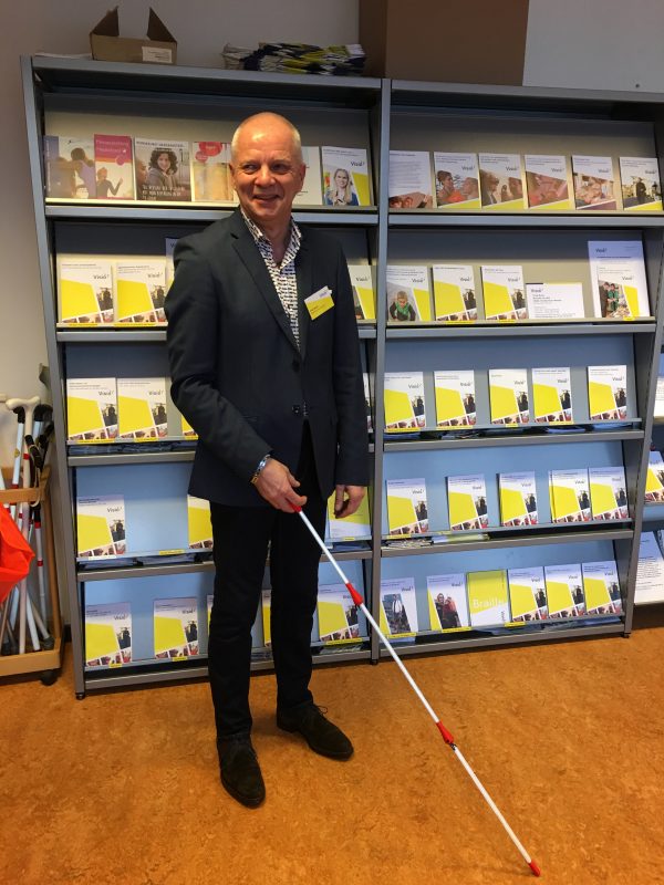 Lightupcane presentation on the open day at the Royal Visio - Light up cane